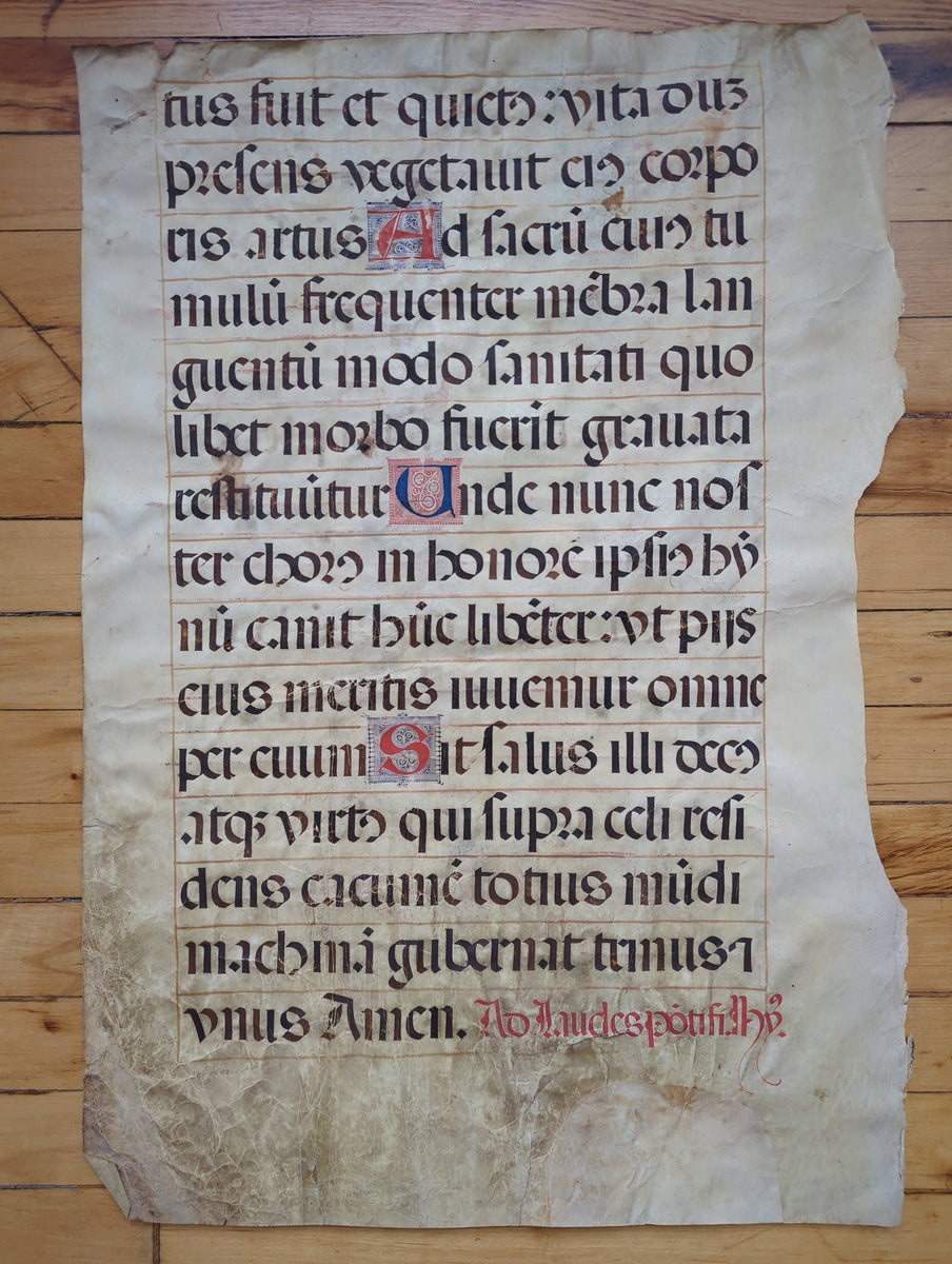 Medieval Gothic Gregorian Chant and Sheet Music, 15th - 16th Century ...