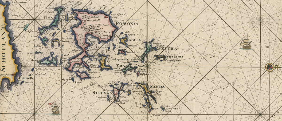 Old Maritime Maps A New Chart Of The Cattegat And Baltic Or East Sea.: