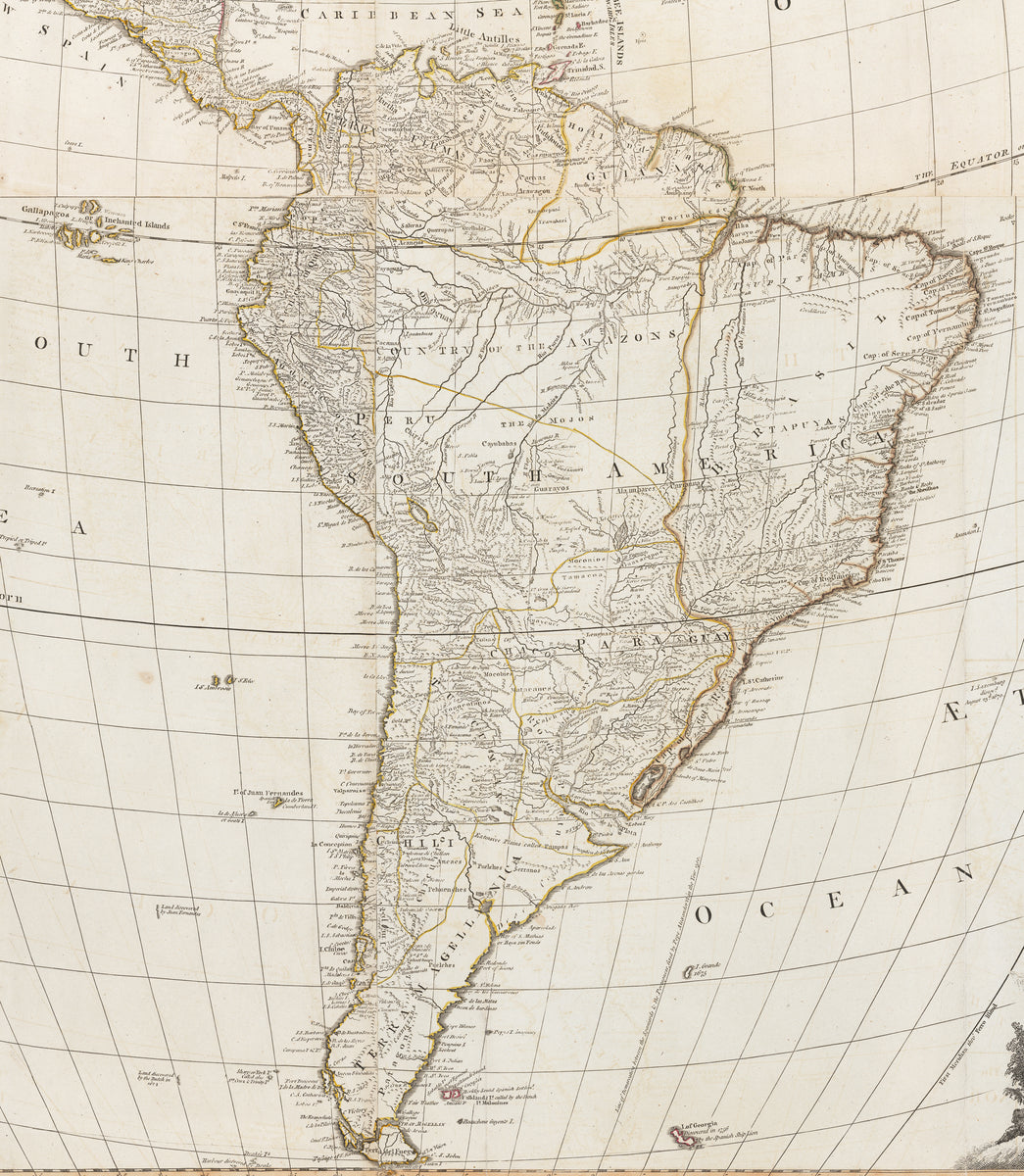 A New Map of the Whole Continent of America... by Laurie & Whittle ...
