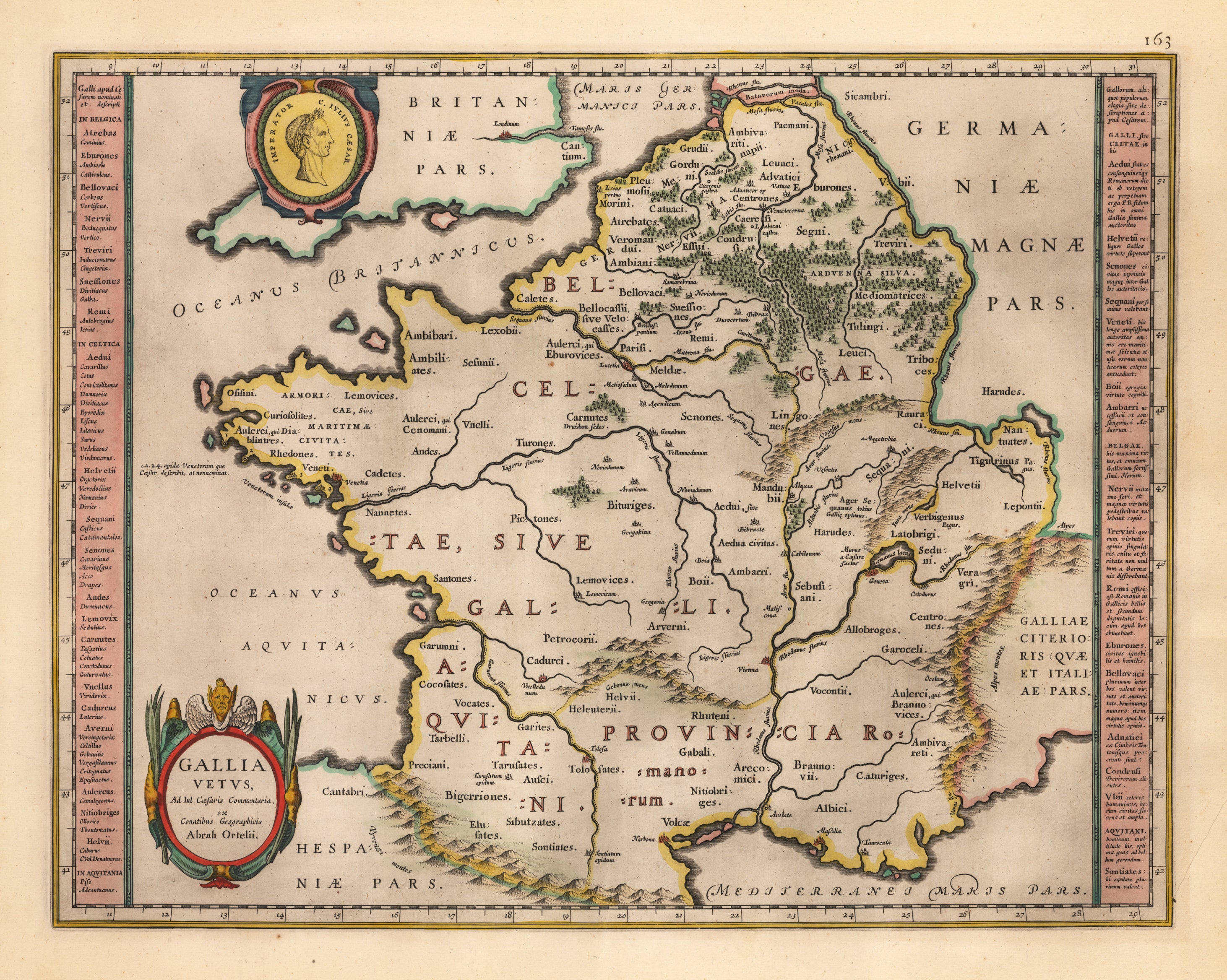 Antique Map of France by Ortelius / Blaeu, 1640 NWCartographic.com ...