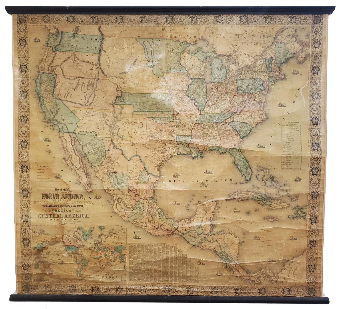 New Map of North America exhibiting the United States and Territories ...