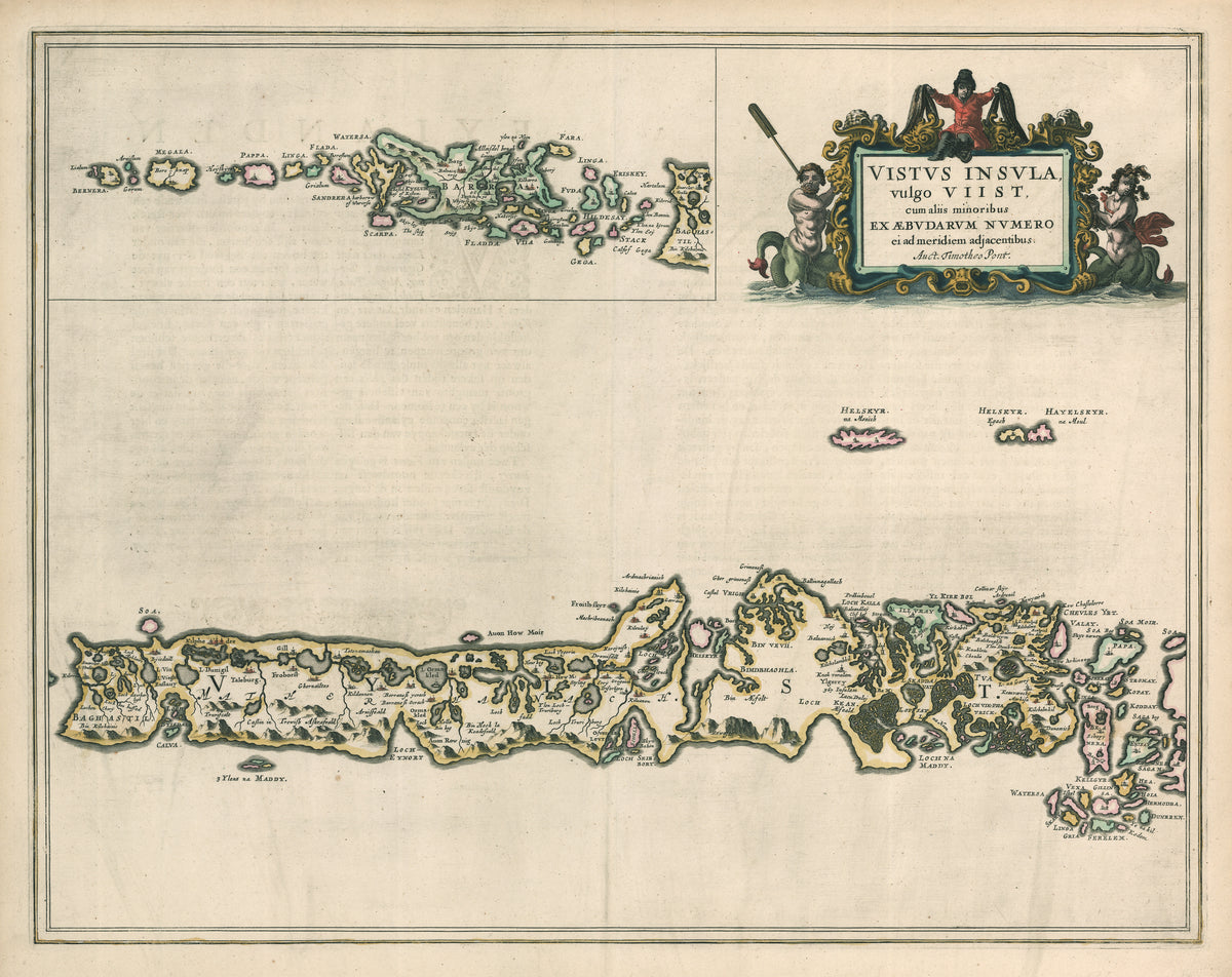 Antique map of the Hebrides by: Johannes Blaeu. 1654 – New World ...