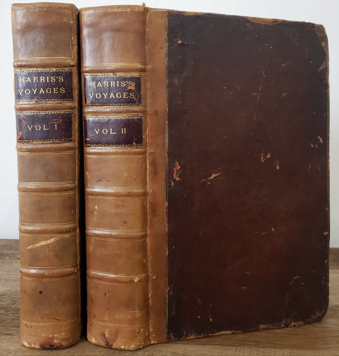 Antique Book of Harris's Voyages with Maps and Prints, 1744-78 – New ...
