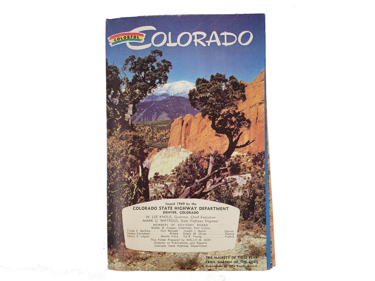 Folding Map Booklet of State of Colorado, Pictorial Map, Road Map ...