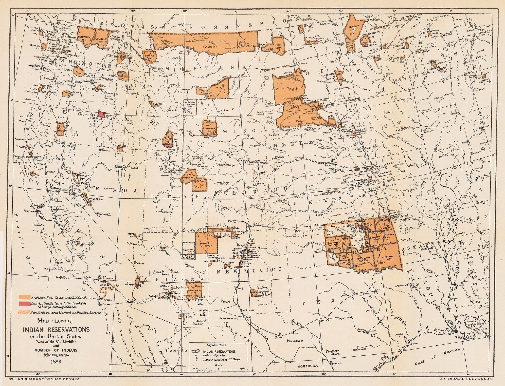 Native American Reservation Map
