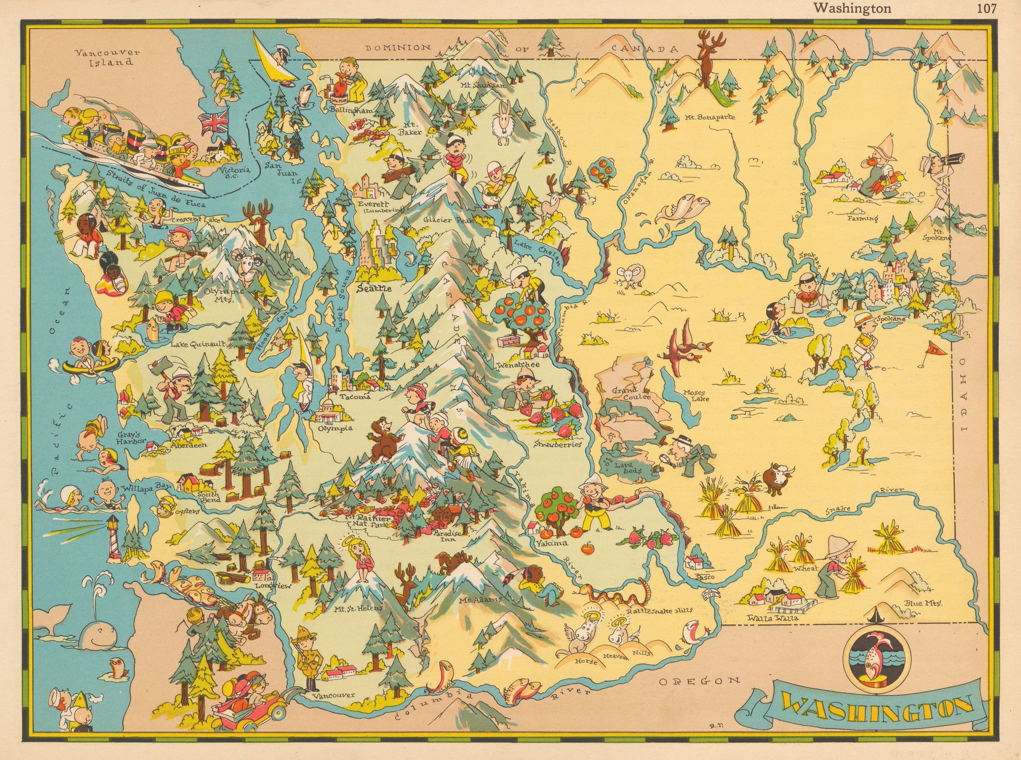Washington State Map Map