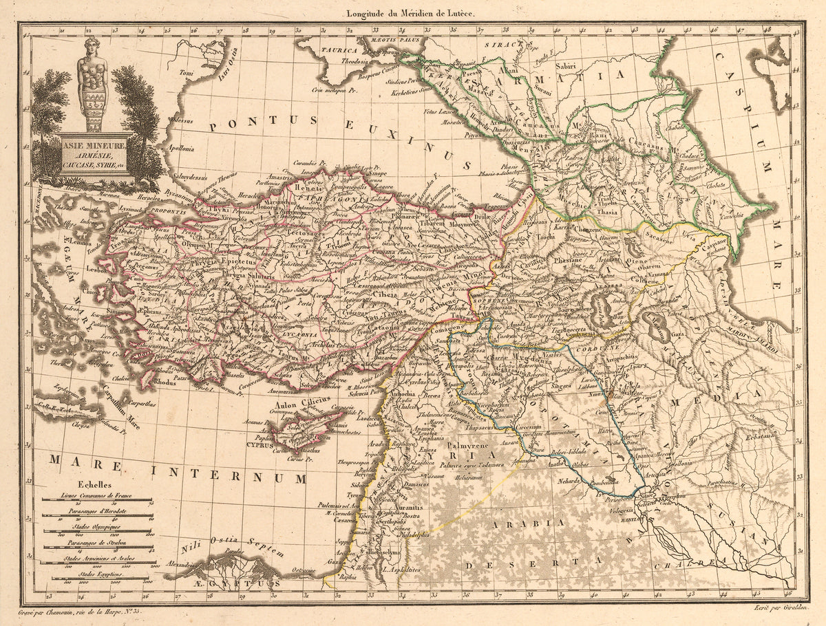 Antique Map of Turkey or Asia Minor, 1812 : nwcartographic.com – New ...