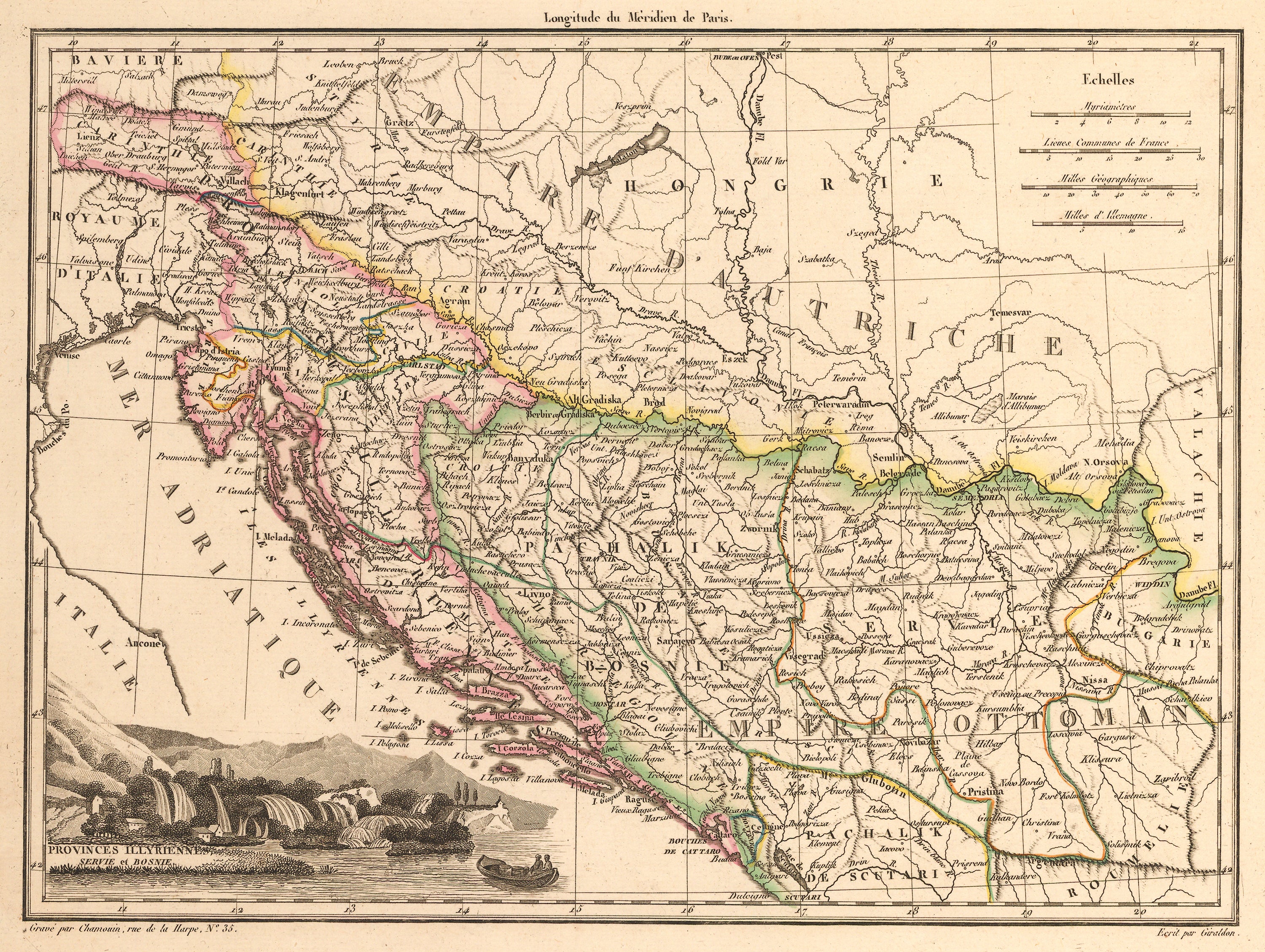 Antique Map of the Balkans by Malte-Brun, 1812 : nwcartographic.com ...